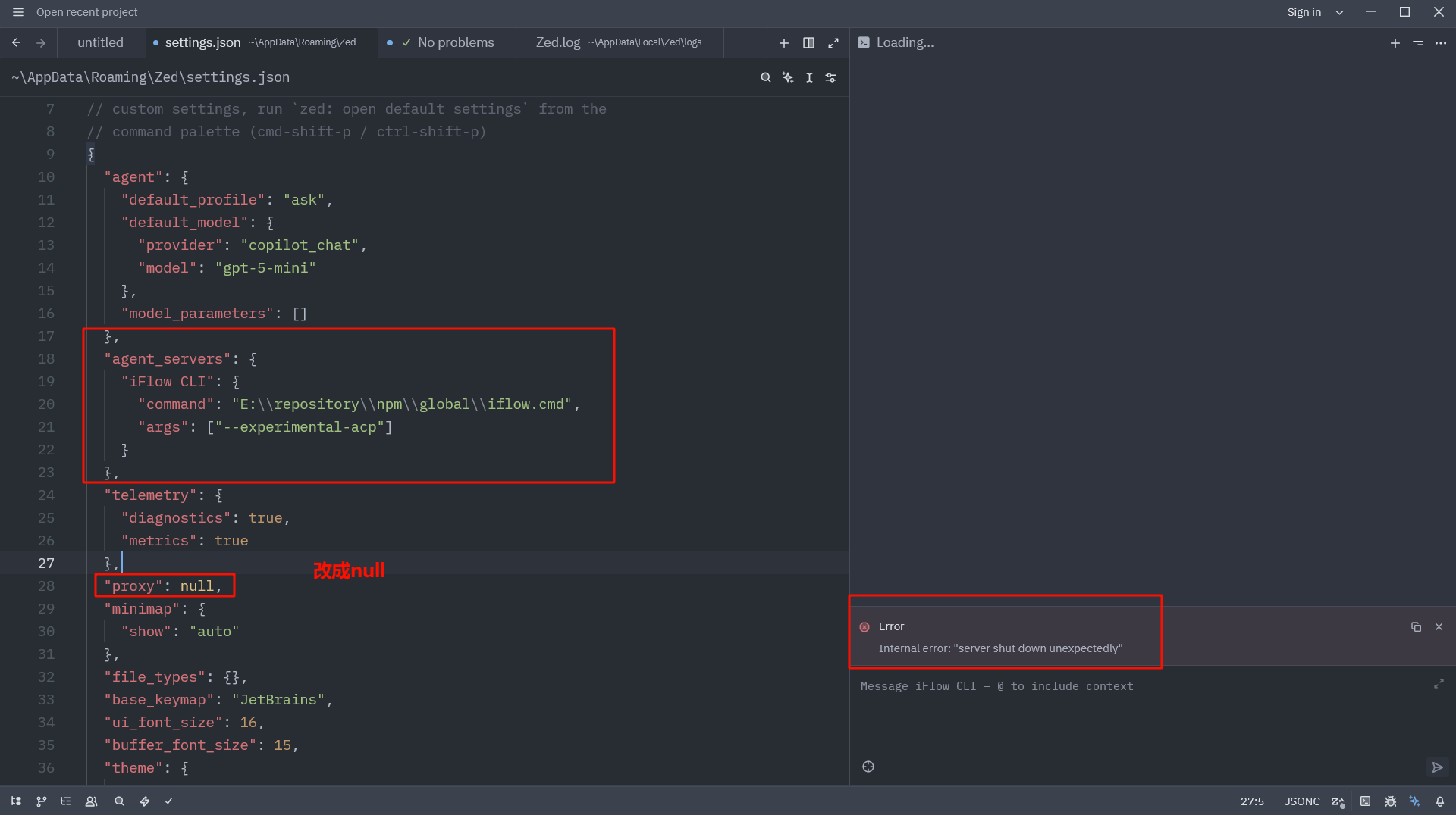 iflow cli 如何在zed中设置 - iFlow CLI - 心流AI交流社区